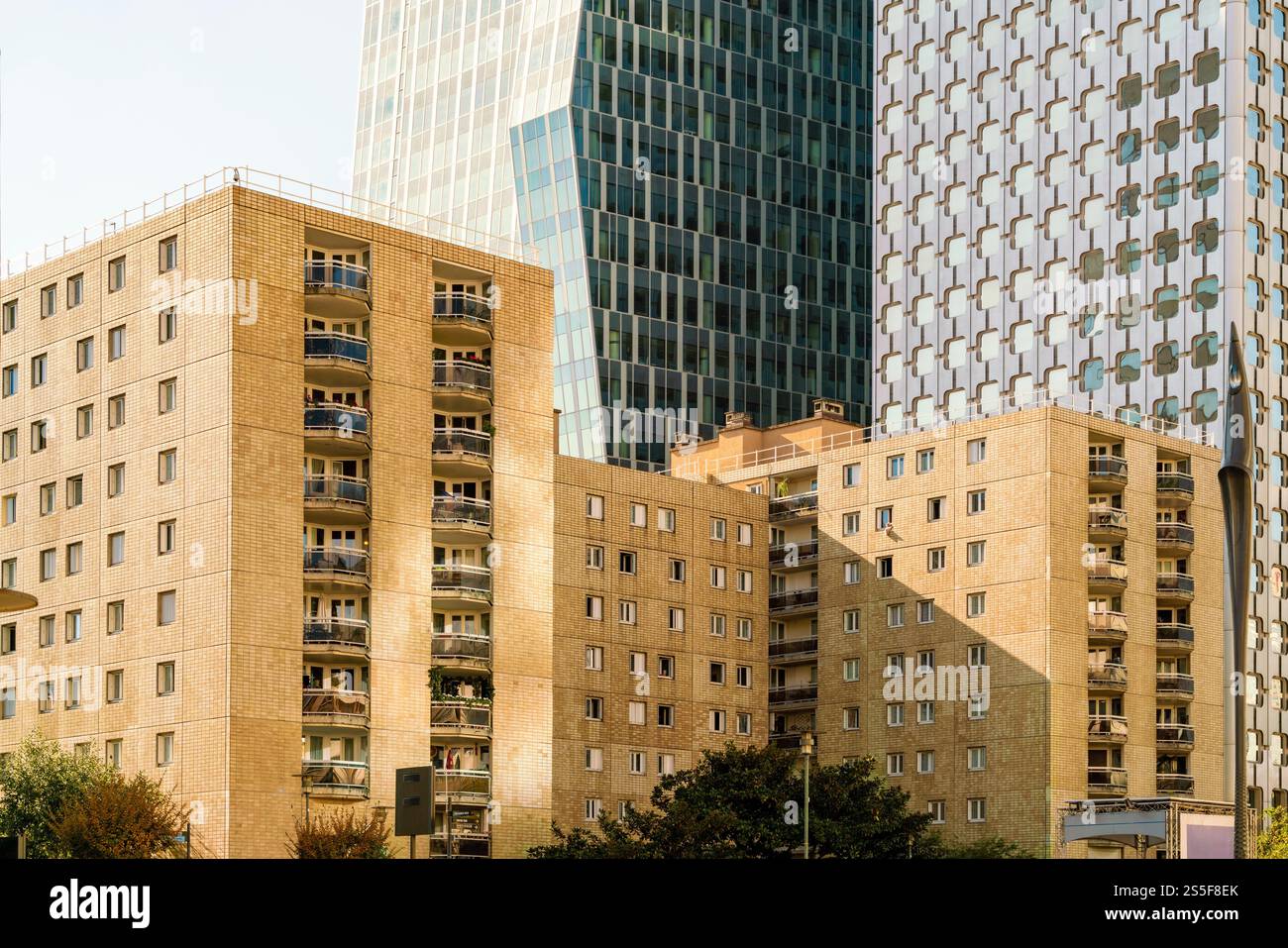 Modern urban skyline of La Defense with a mix of residential and ...