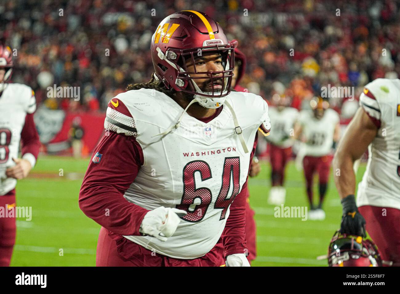 Tampa Bay, Florida, USA, January 12, 2025, Washington Commanders player ...