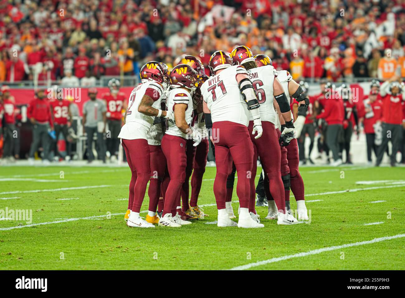 Tampa Bay, Florida, USA, January 12, 2025, Washington Commanders player ...