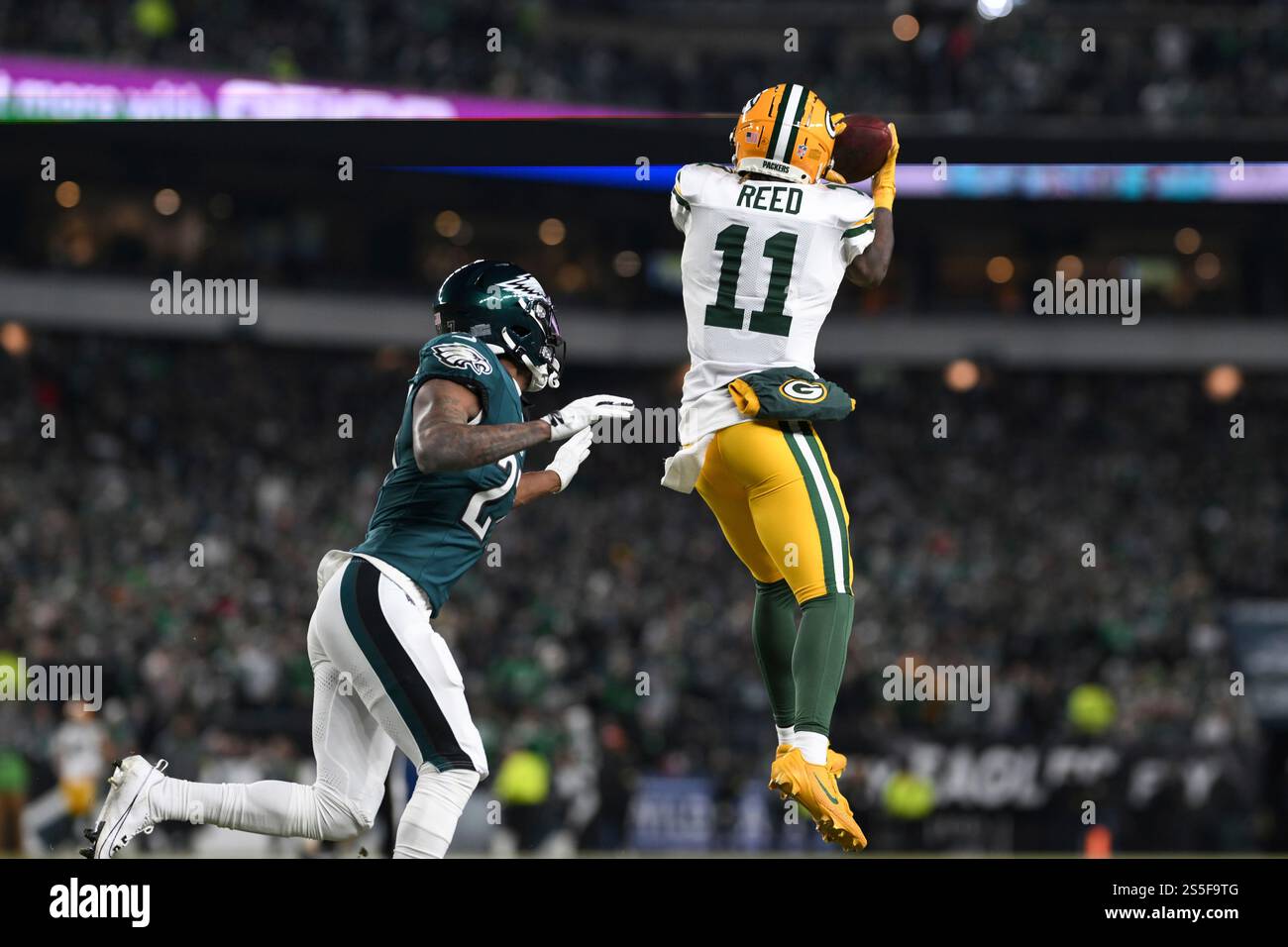 Green Bay Packers wide receiver Jayden Reed (11) catches the ball ...