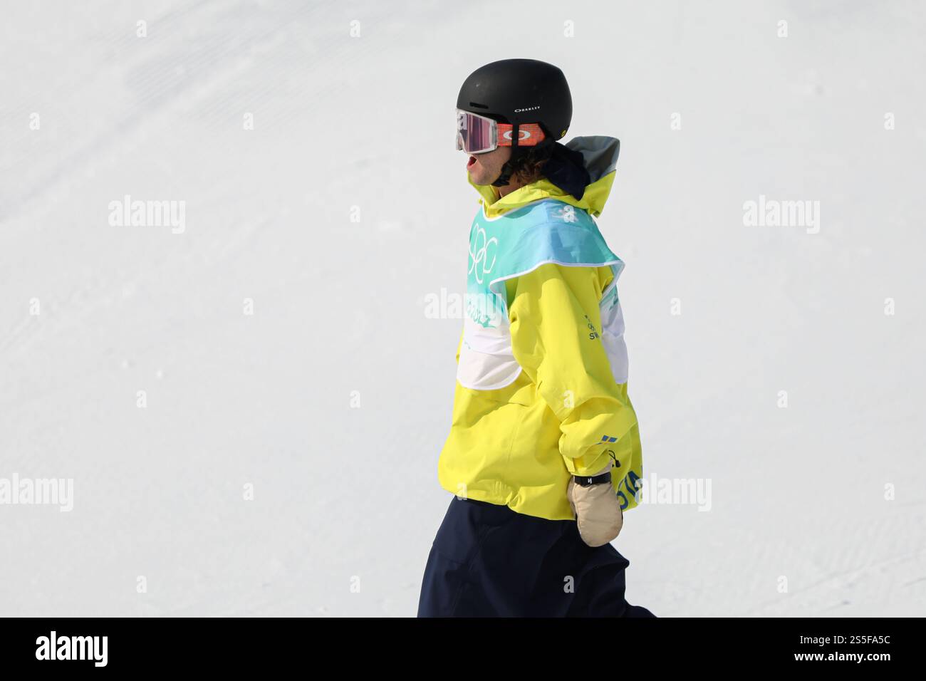 FEB 7, 2022 - Beijing, China: Henrik Harlaut of Sweden reacts to a ...