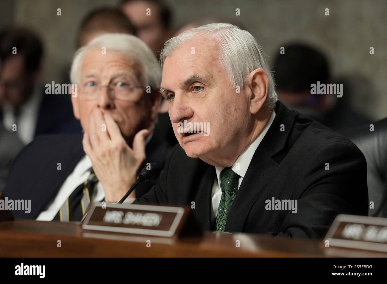 Committee Ranking Member Sen. Jack Reed, D-R.I., right, gives opening ...