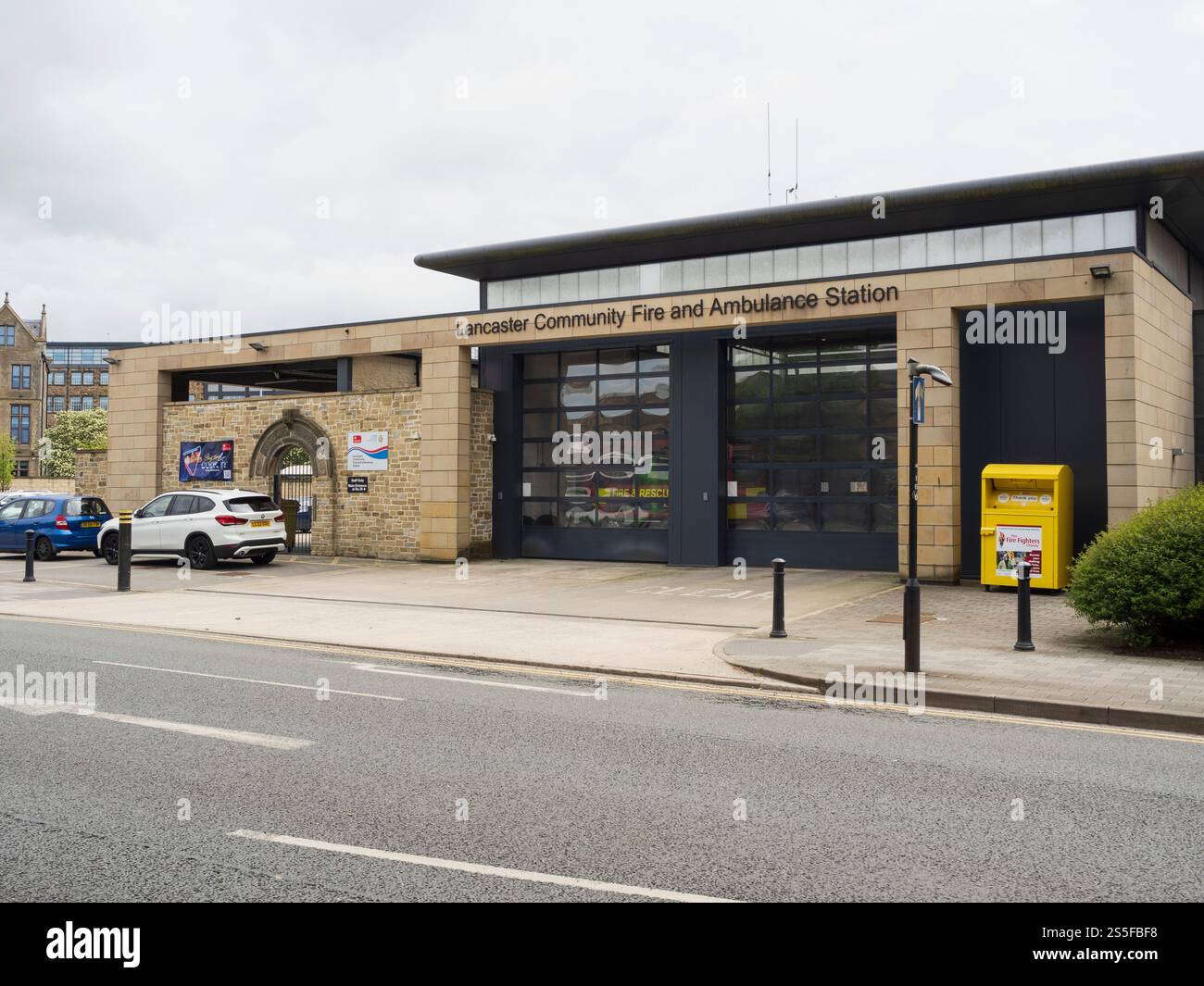 Lancaster Fire and Ambulance station, UK Stock Photo - Alamy