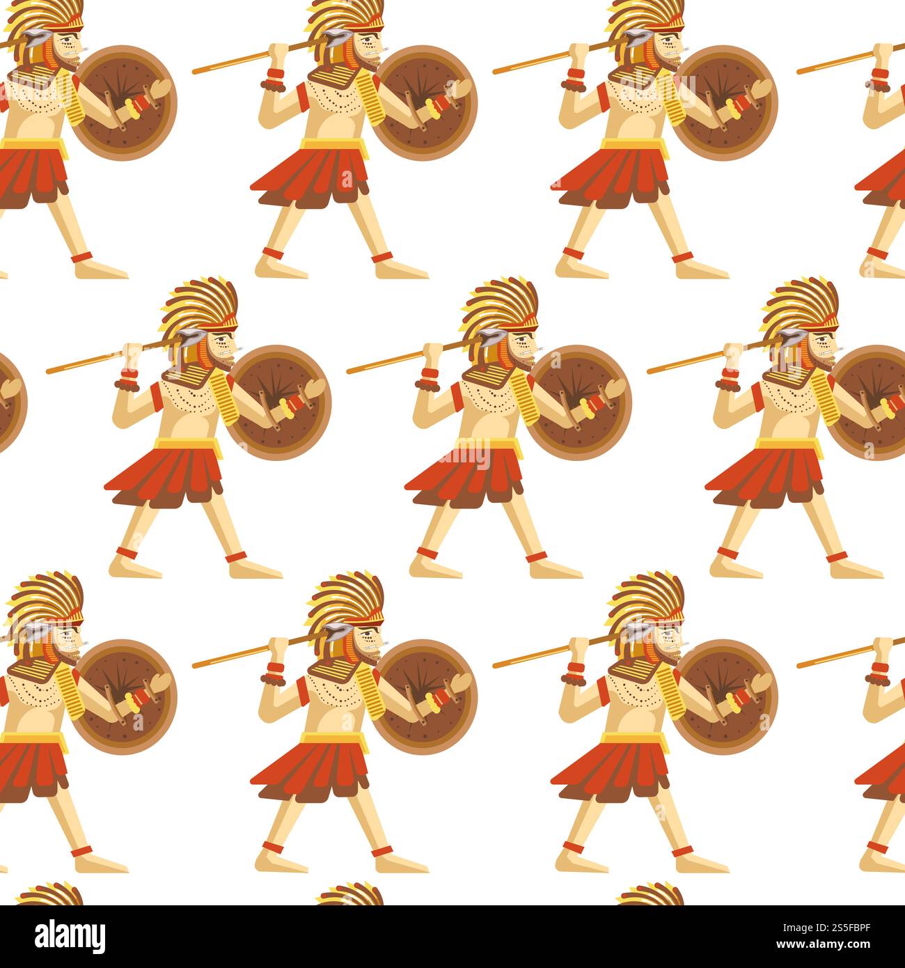 Maya traditional attributes and ancient priceless relics seamless ...