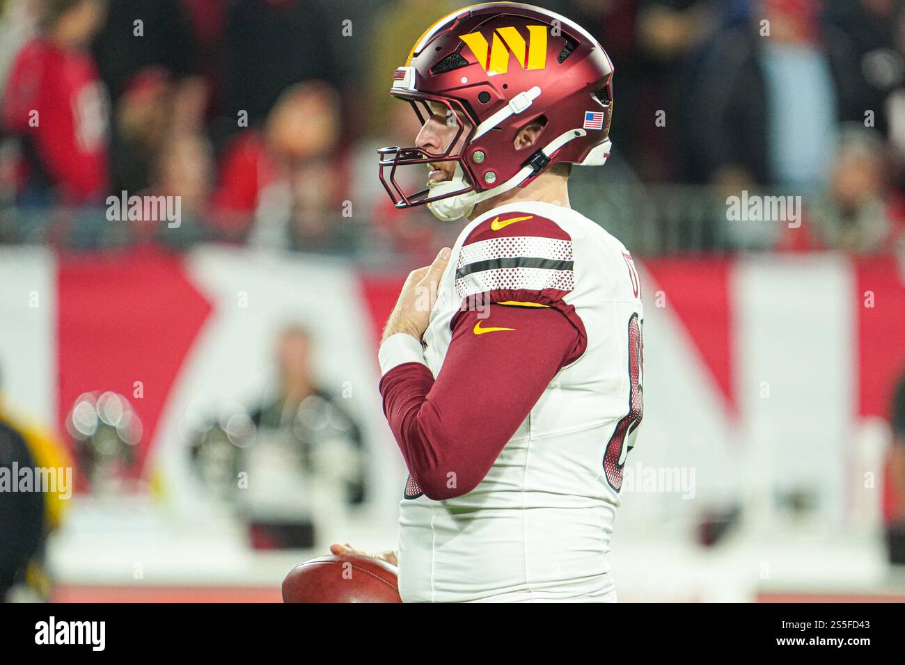 Tampa Bay, Florida, USA, January 12, 2025, Washington Commanders player ...