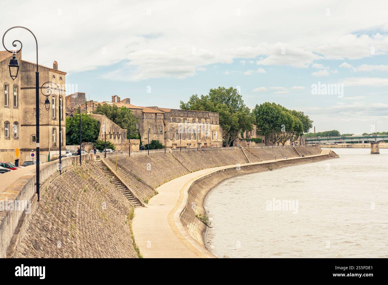 Historic buildings waterfront rhone river hi-res stock photography and ...