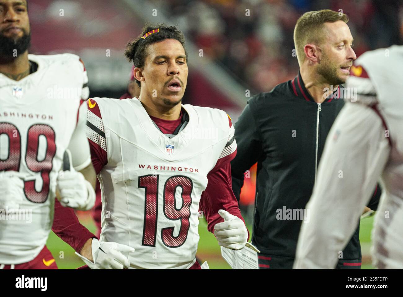 Tampa Bay, Florida, USA, January 12, 2025, Washington Commanders player ...