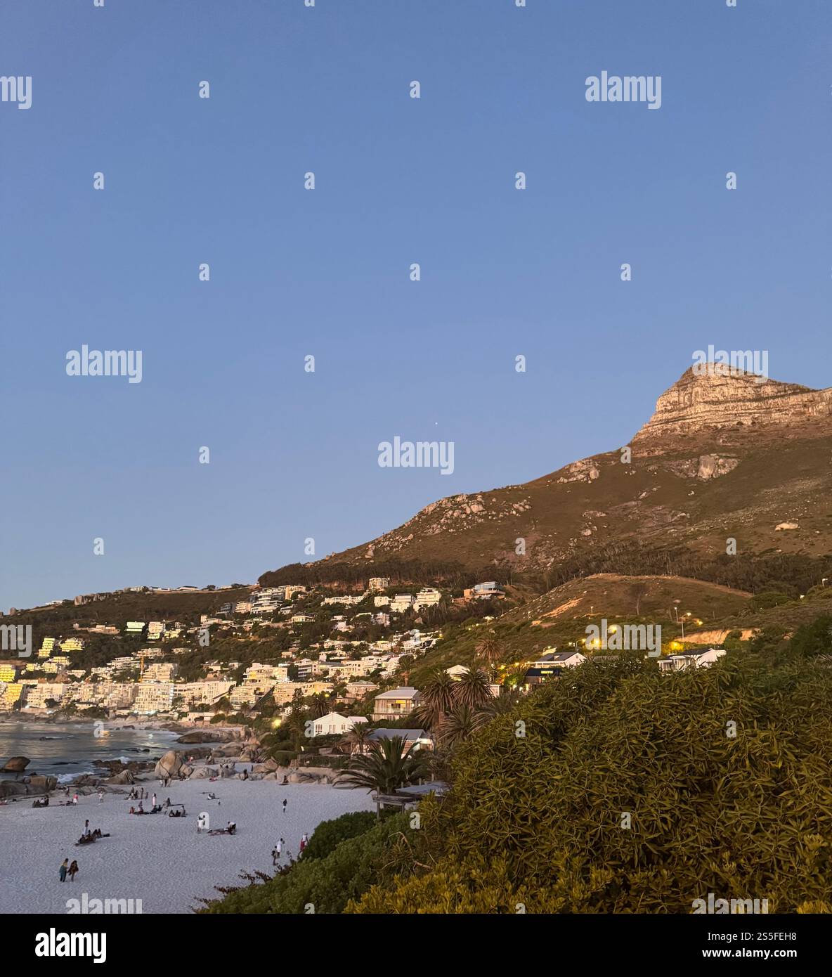 Evening at Clifton Beach Stock Photo - Alamy