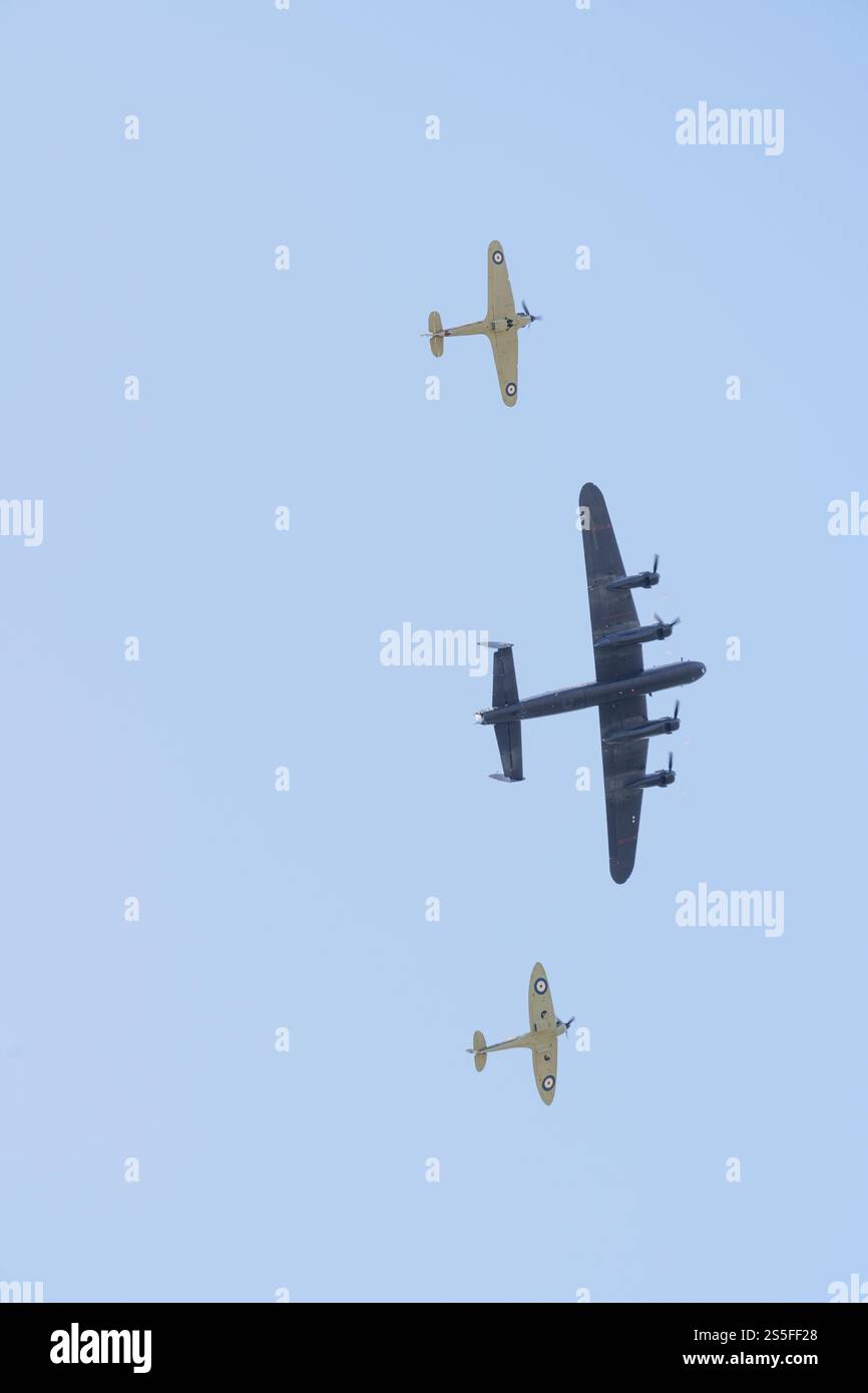 Battle of Britain memorial performing over the River Mersey for the ...