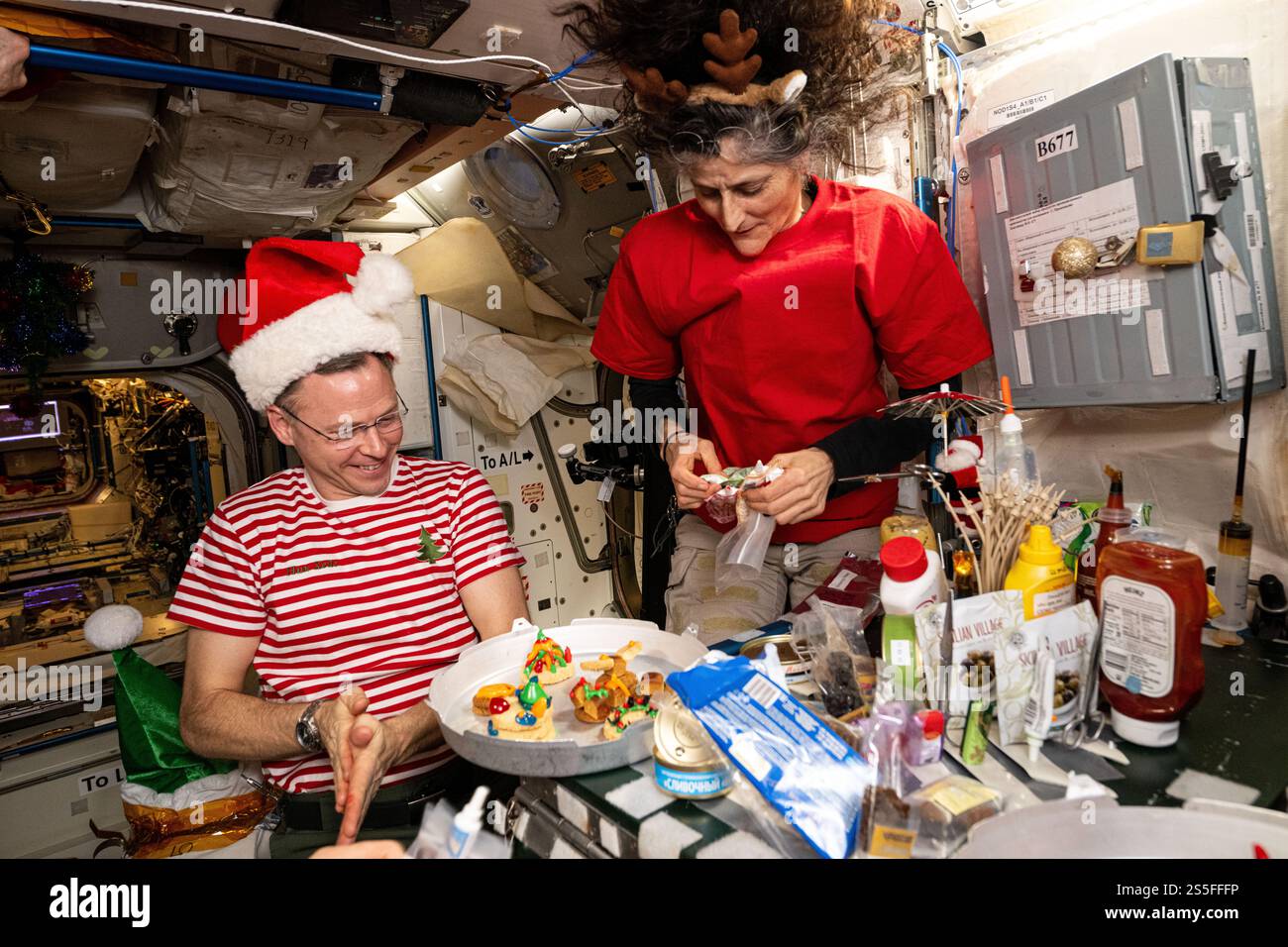 ISS - 24 December 2024 - NASA astronauts Nick Hague and Suni Williams ...