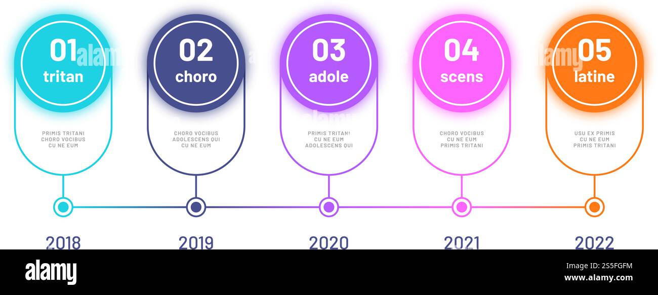 Timeline infograph. Business workflow diagram, process flowchart with 5 ...