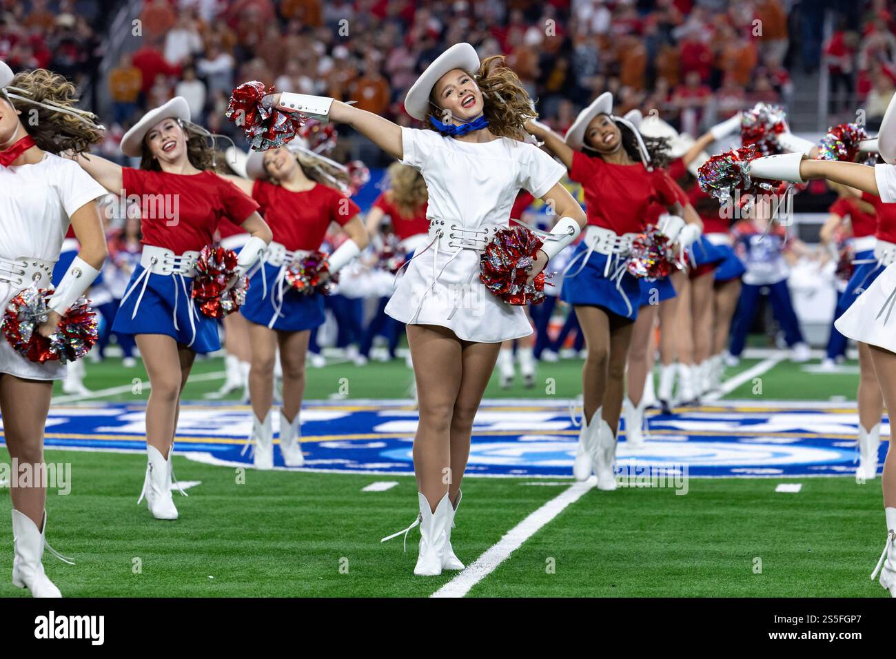 ARLINGTON, TX - JANUARY 10: The Kilgore Rangerettes perform during the ...