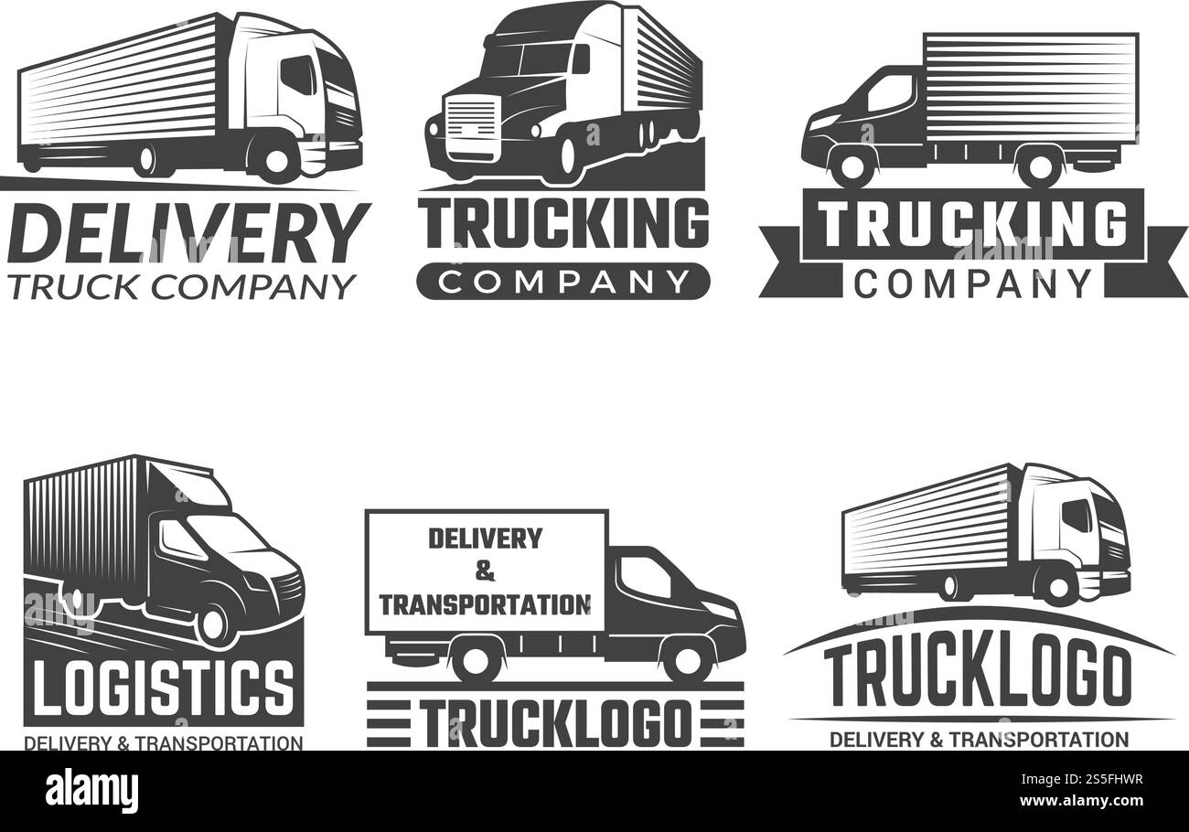 Commercial transport logo Black and White Stock Photos & Images - Alamy