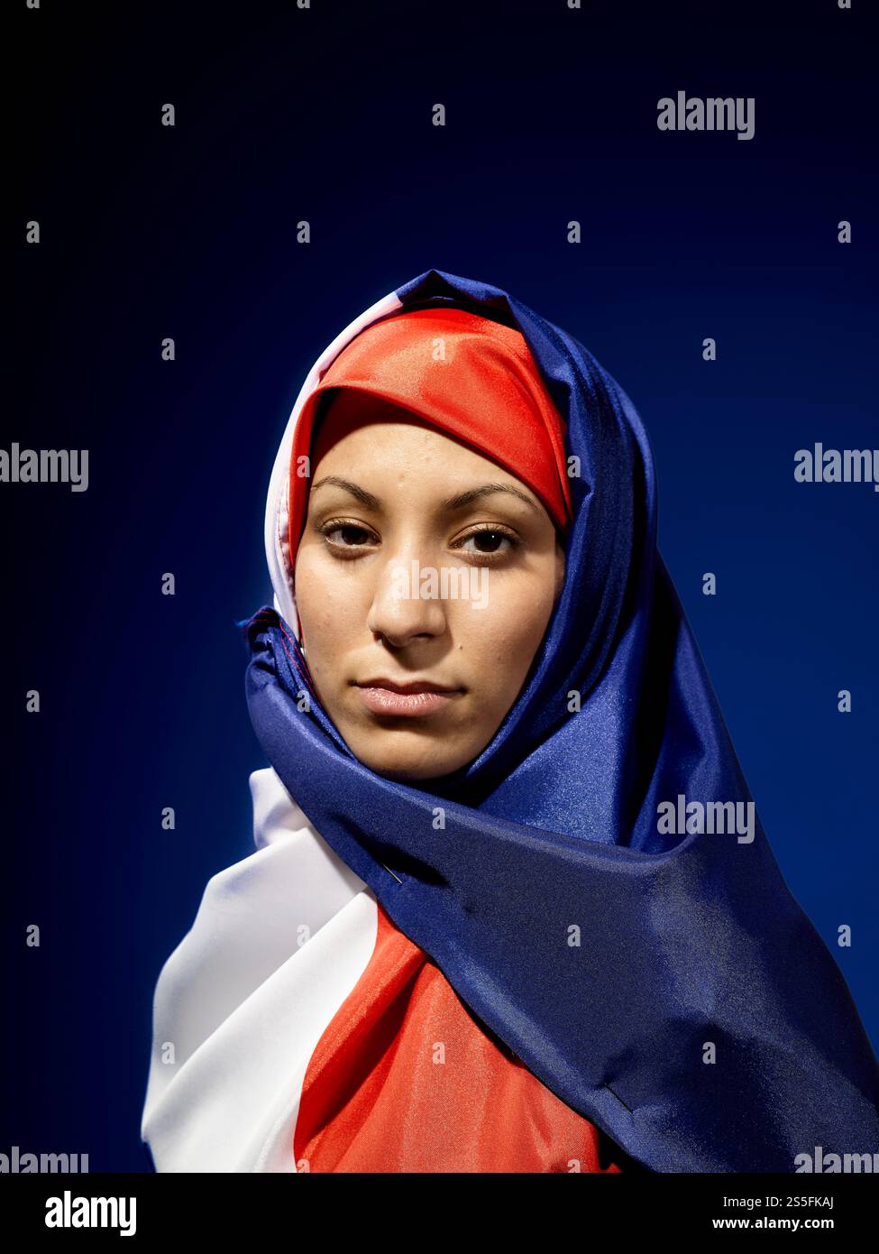 Red french flag navy blue backdrop hi-res stock photography and images ...