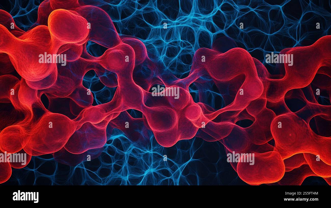 Captivating Peptide Molecule Visualization with Glowing Atomic Bonds ...