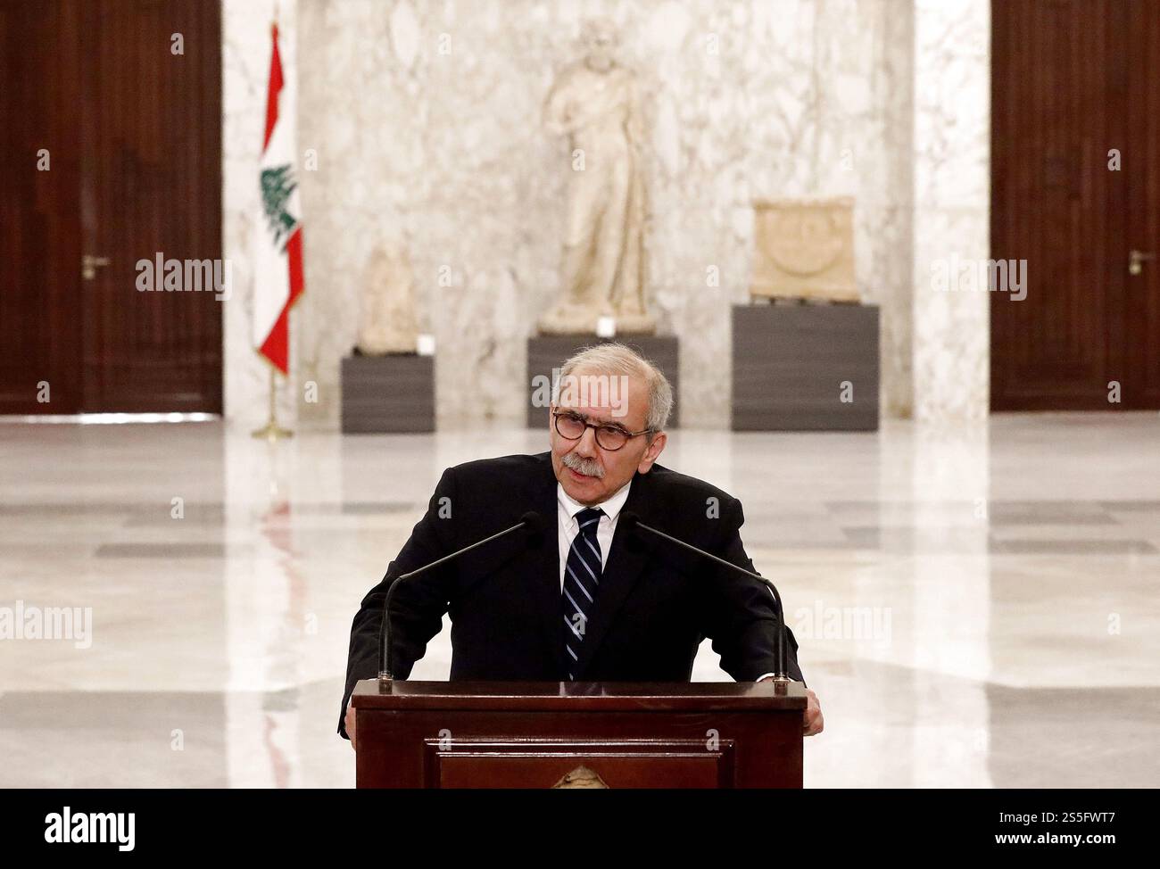 Beirut, Lebanon. 14th Jan, 2025. Lebanon's newly appointed Prime ...