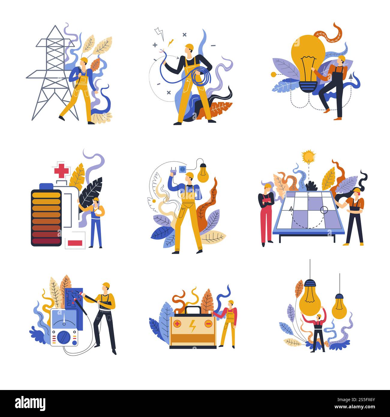 Damaged wiring tool Stock Vector Images - Alamy