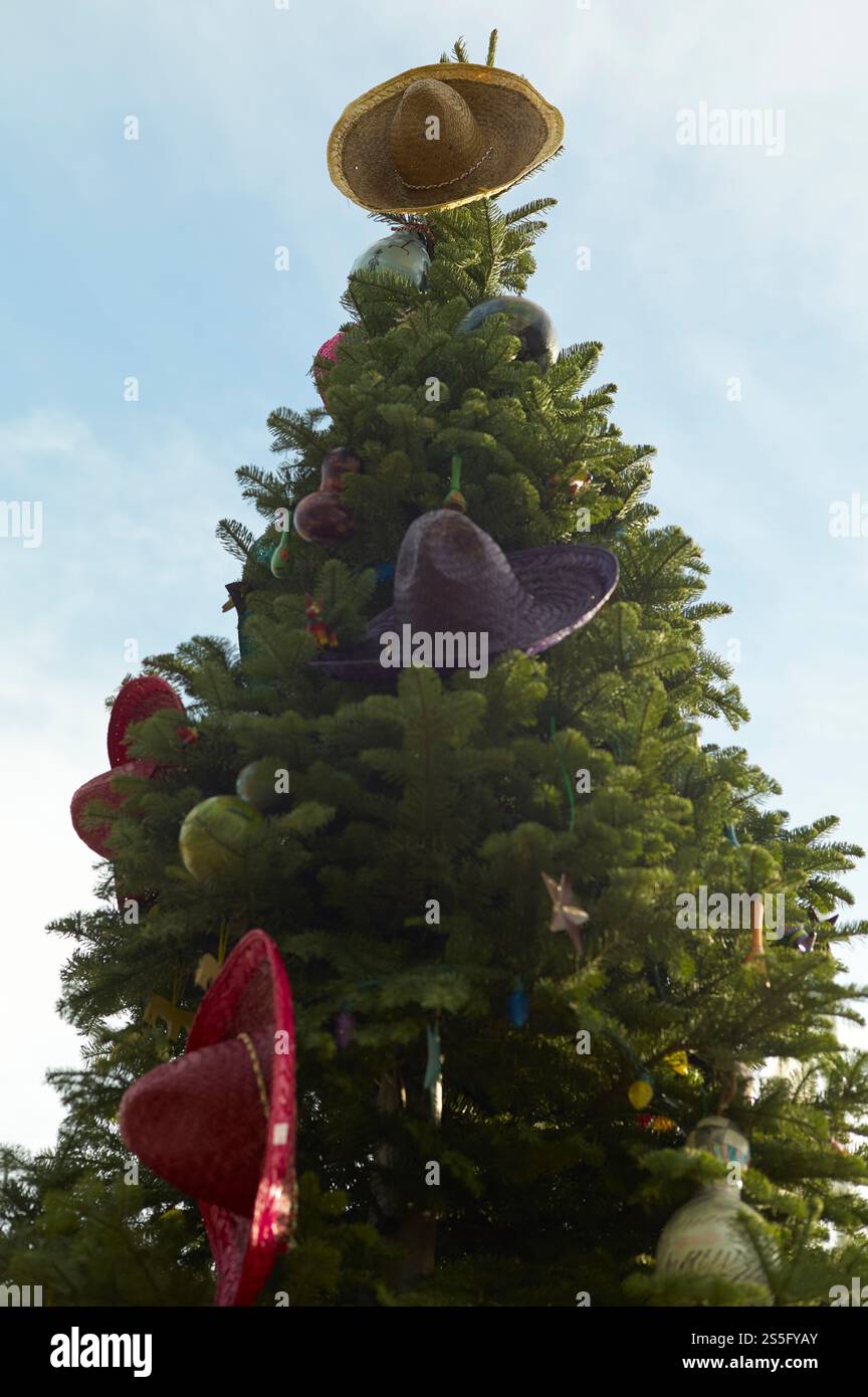 Tall christmas tree adorned hi-res stock photography and images - Alamy