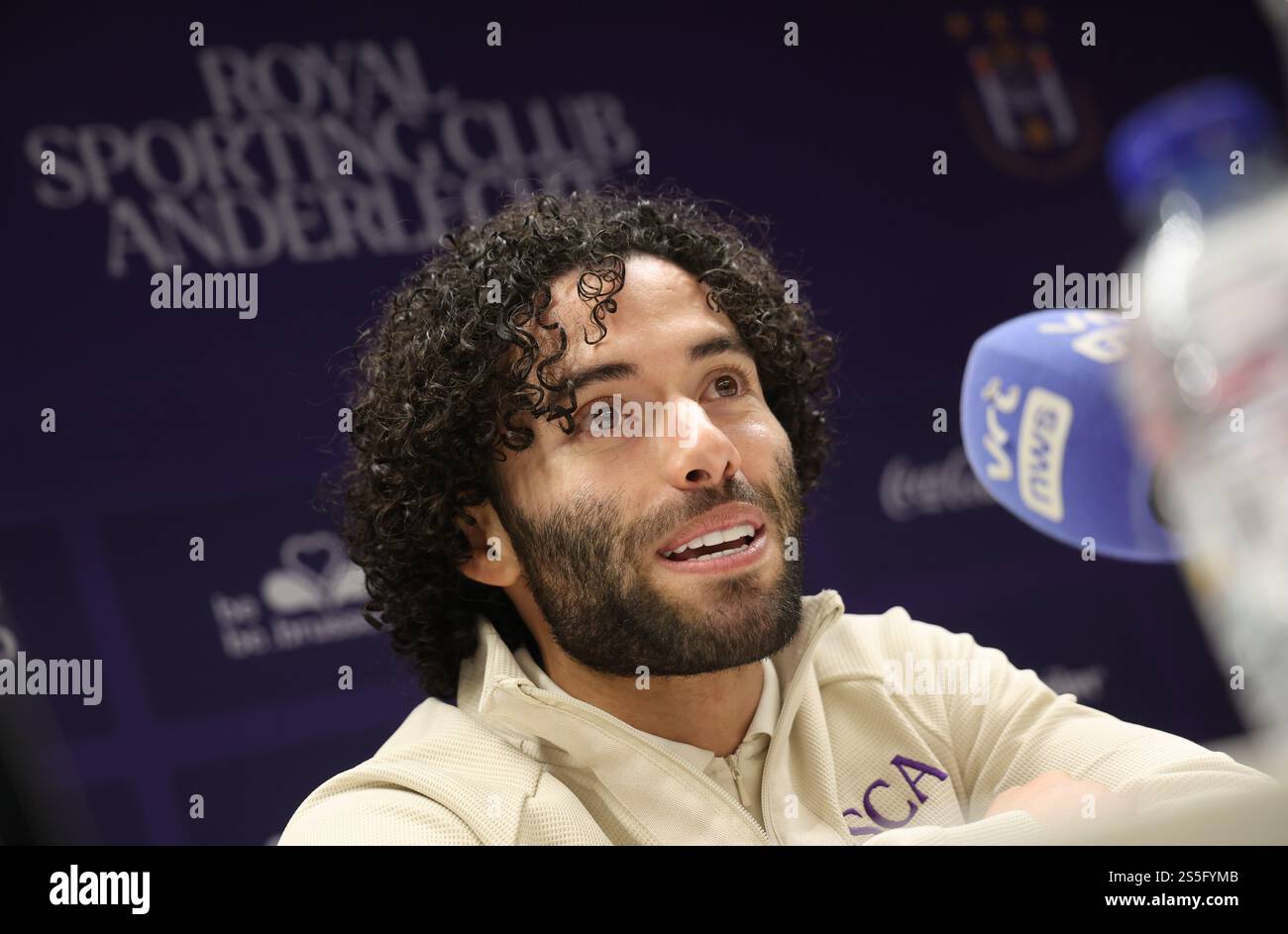 Anderlecht's Cesar Huerta pictured during a press conference of Belgian ...