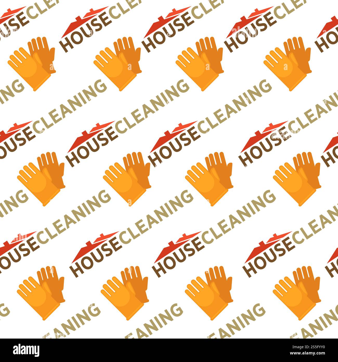 Cleaning service, tools and instruments seamless pattern vector. Chores ...