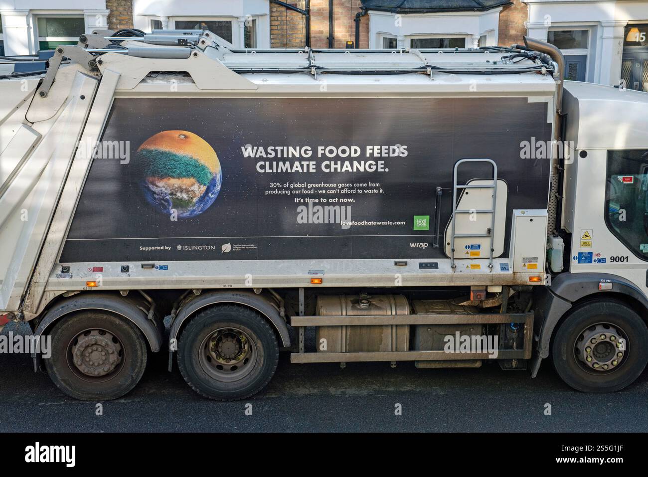 Rubbish Collection Lorry with logan on side saying Wasting Ford Feeds ...