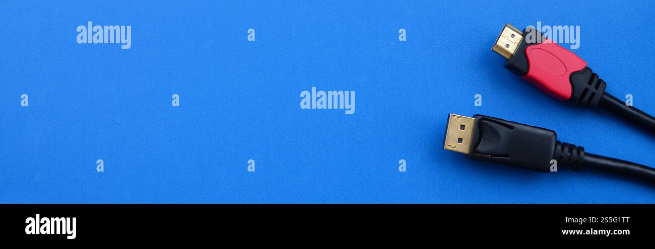 Audio video HDMI computer cable plug and 20-pin male DisplayPort gold ...