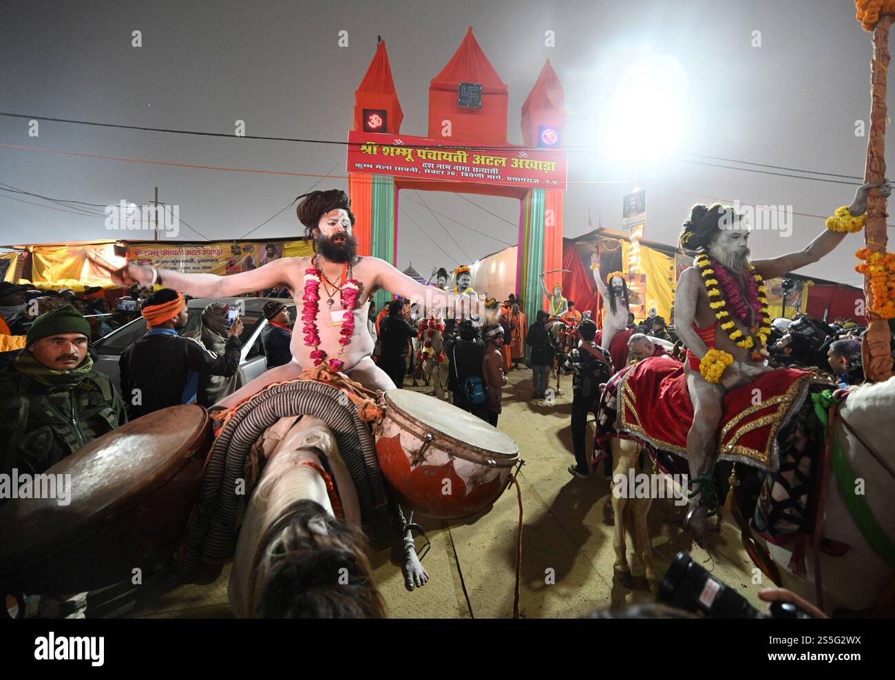 Prayagraj, India. 02nd Jan, 2020. PRAYAGRAJ, INDIA - JANUARY 14: Naga ...