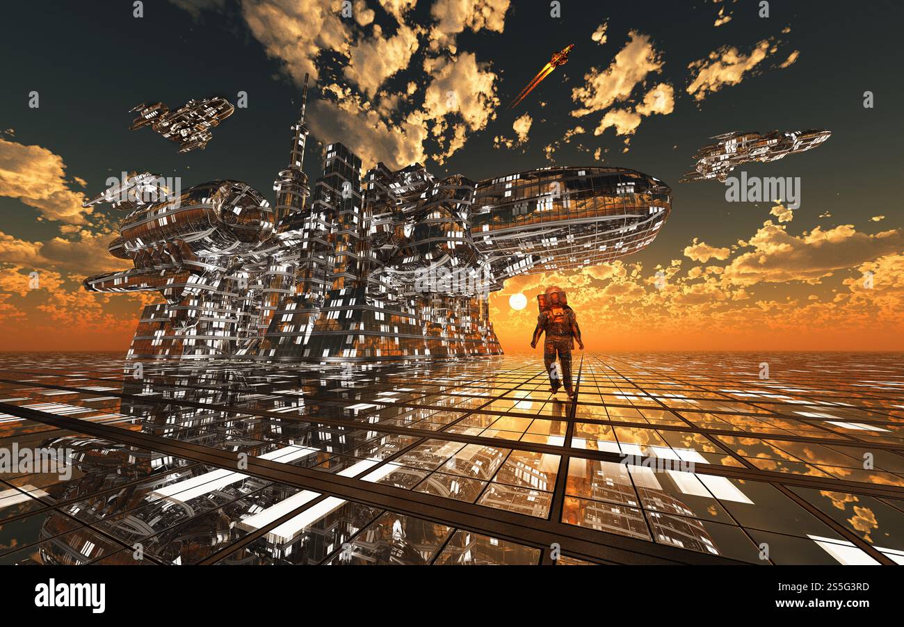 Scifi space port hi-res stock photography and images - Alamy