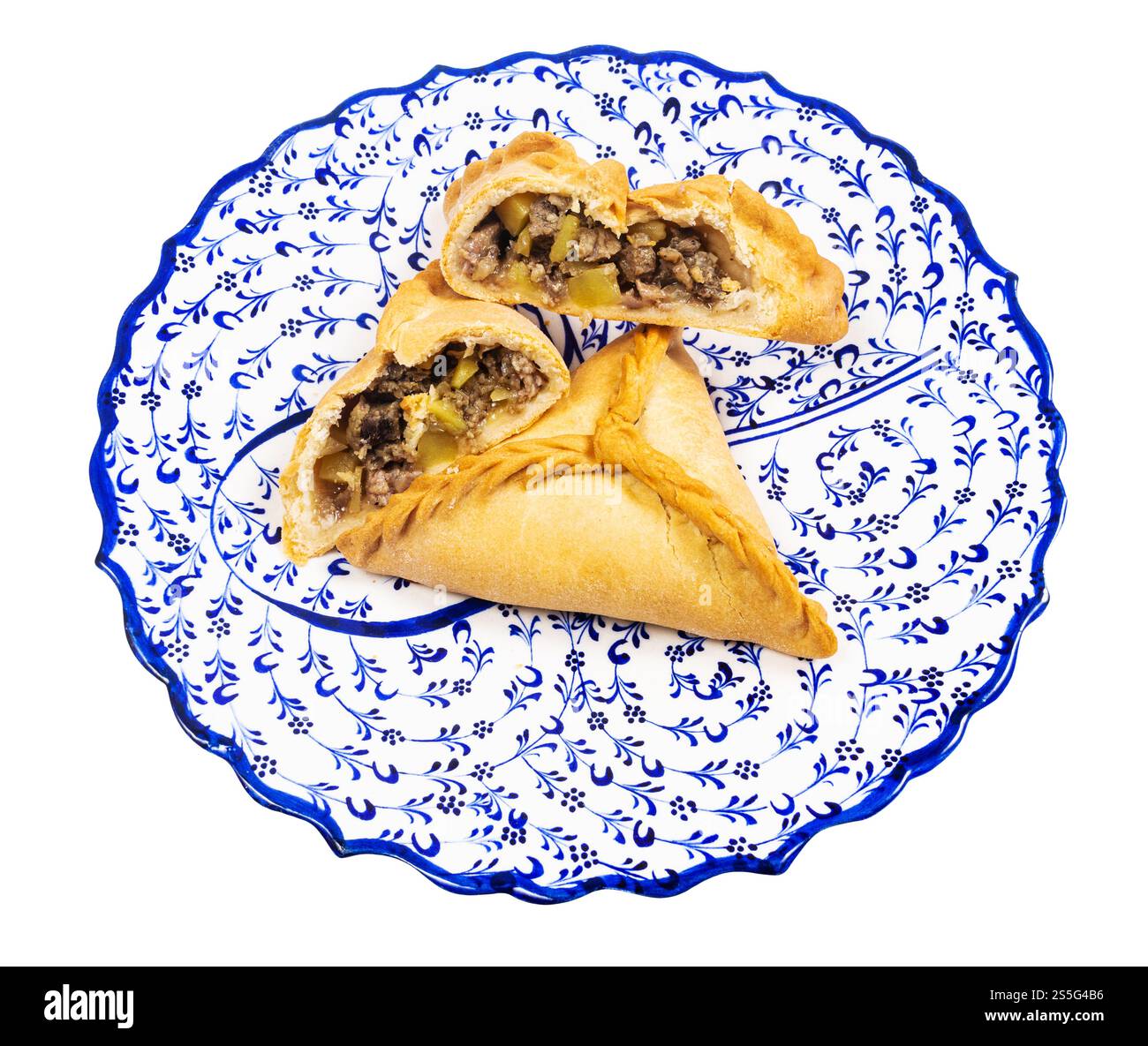 Tatar cuisine - whole and cut ochpochmak (baked pastry stuffed with ...