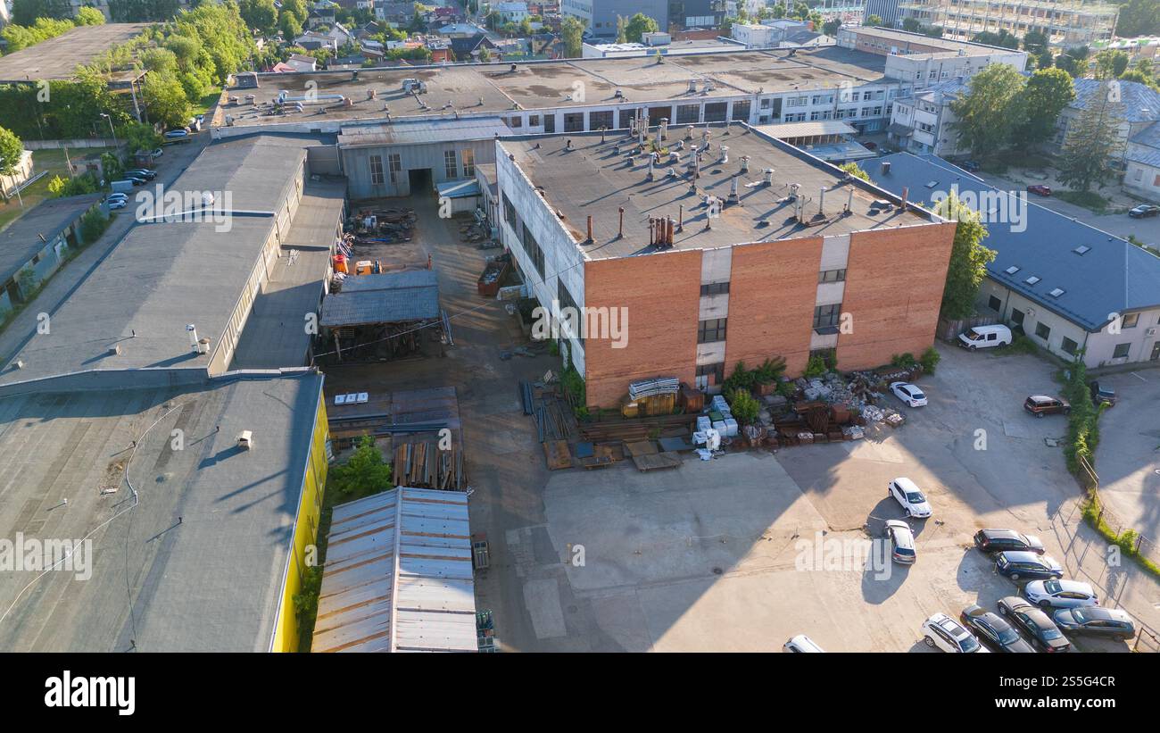 Industrial complex aerial view hi-res stock photography and images - Alamy