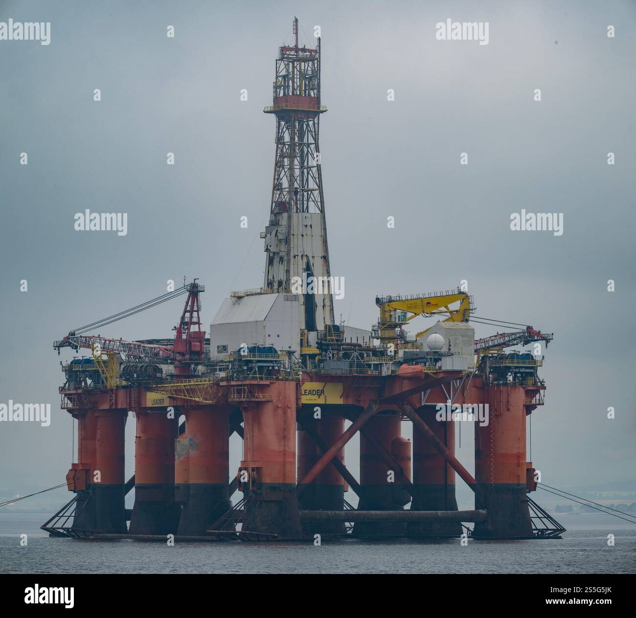 Oil rigs at Cromarty Point, Highlands, Scotland Stock Photo - Alamy