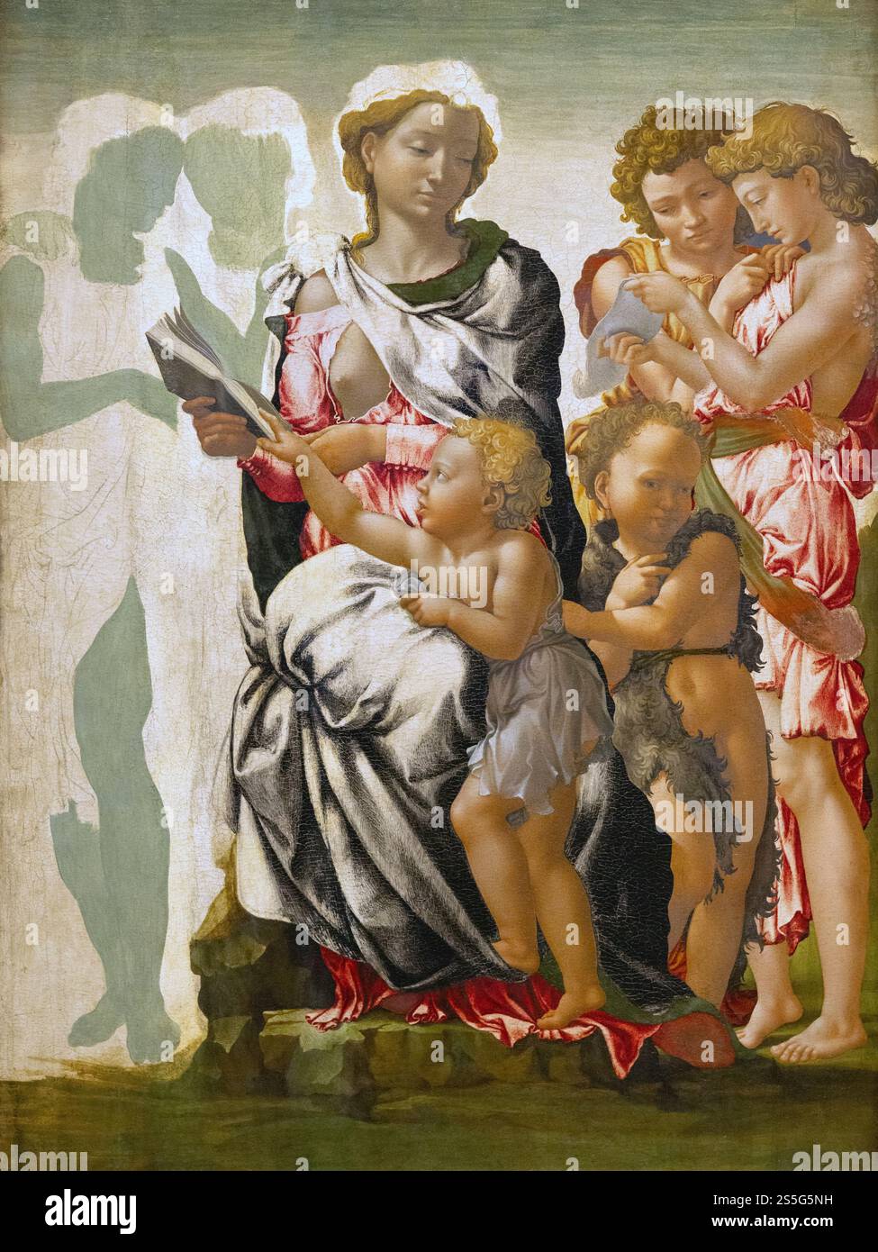 Michelangelo; The Manchester Madonna, 1494-97, Unfinished Michelangelo ...