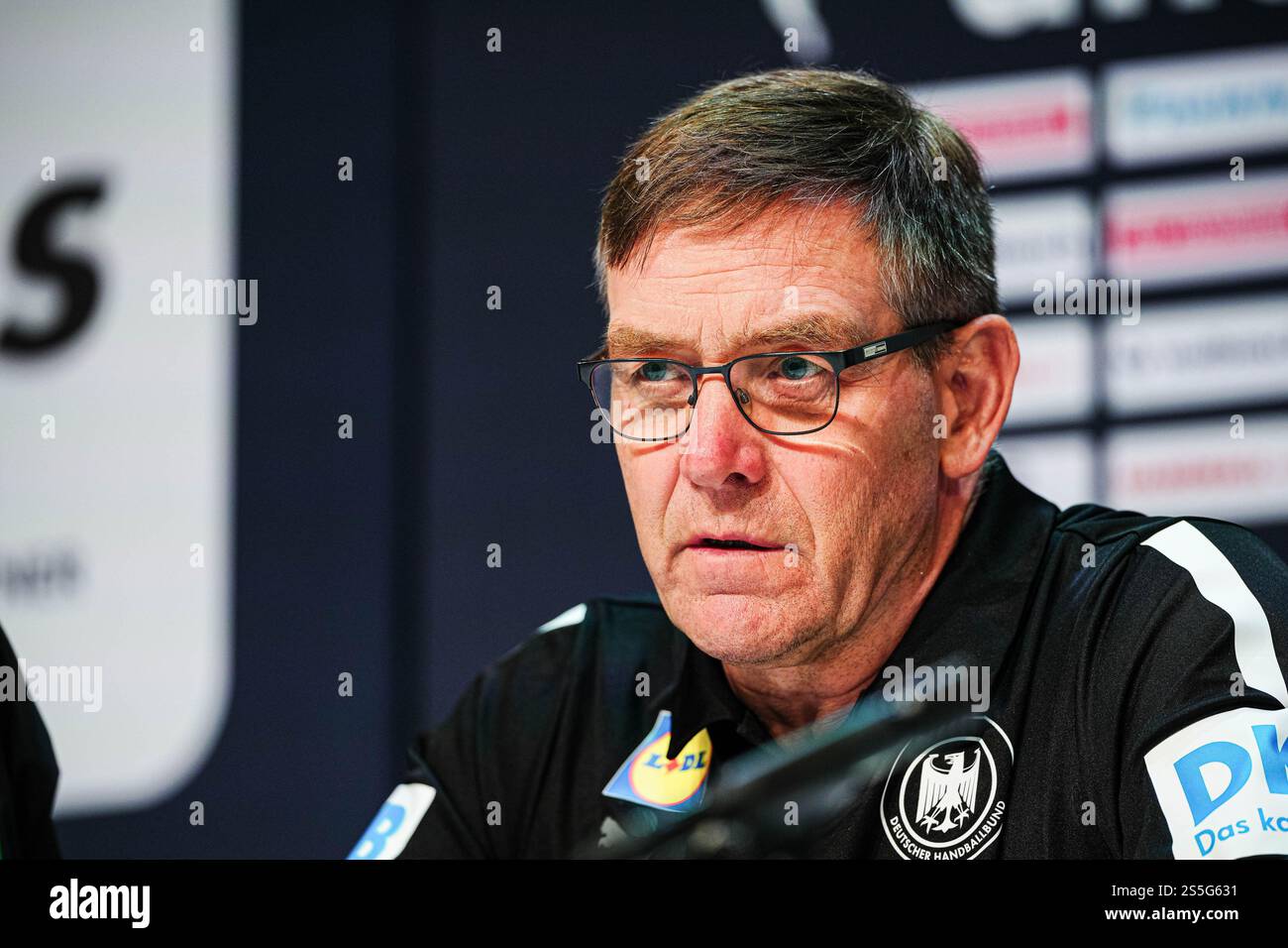 Alfred Gislason (Deutschland, Trainer) GER, Pressekonferenz Deutschland ...