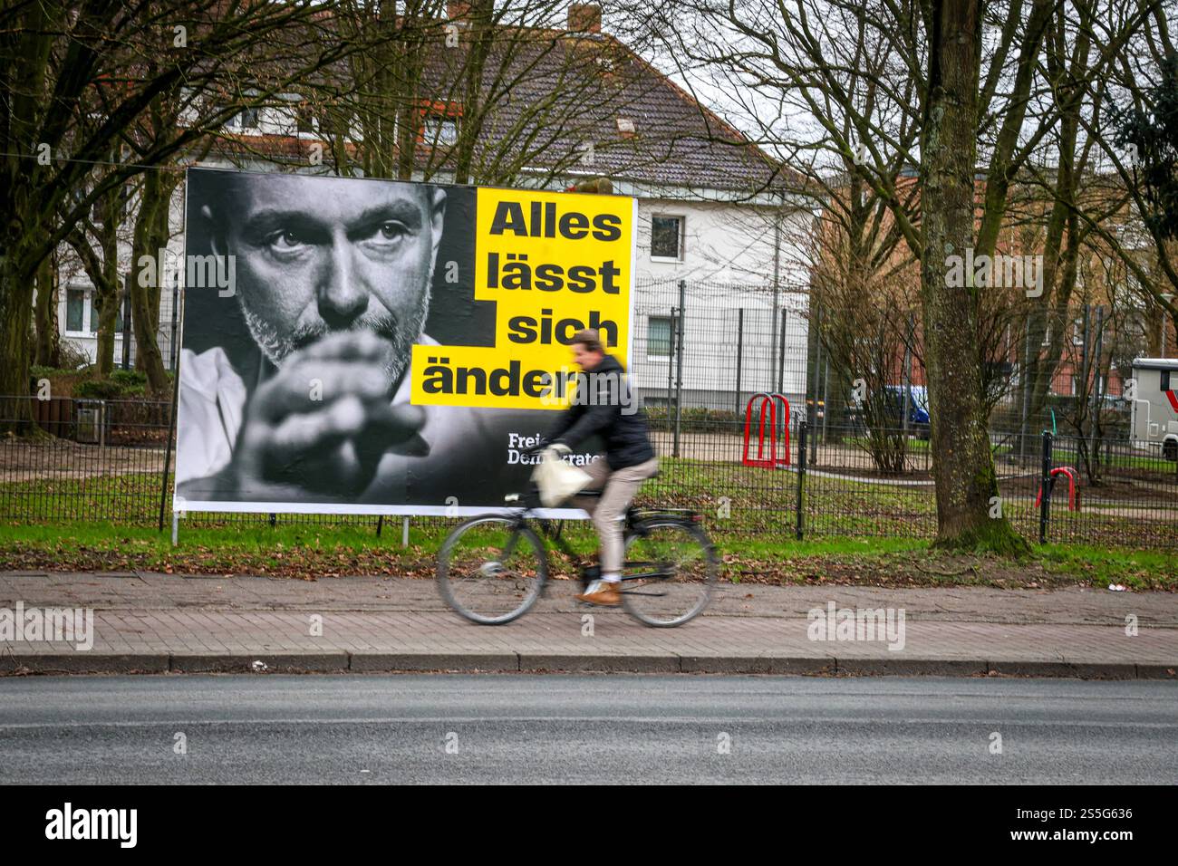 Bundestagswahlkampf 2025 - Wahlplakate in Münster - Wahlplakat der FDP ...