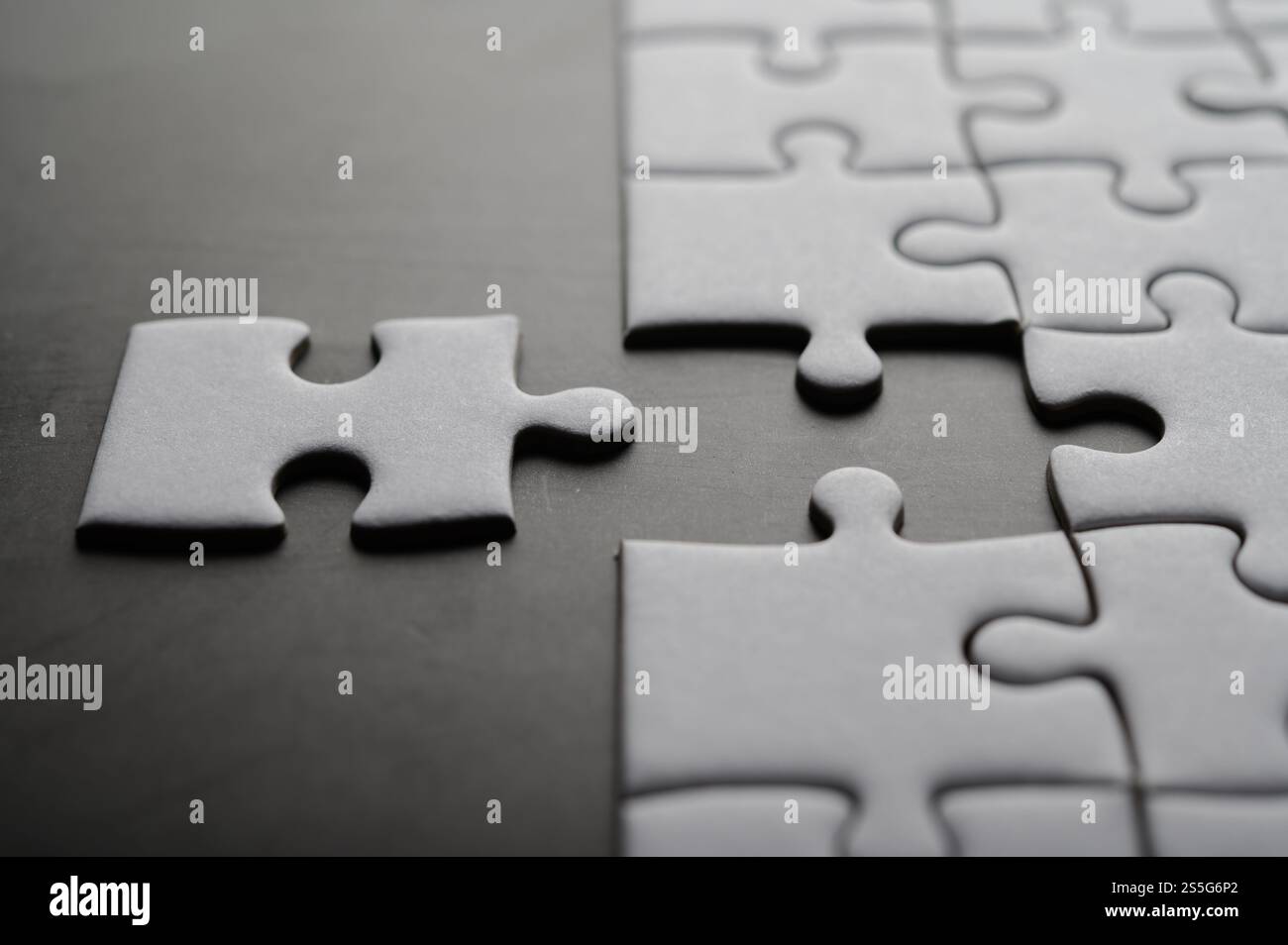 Jigsaw puzzle with missing piece. Missing puzzle pieces Stock Photo - Alamy