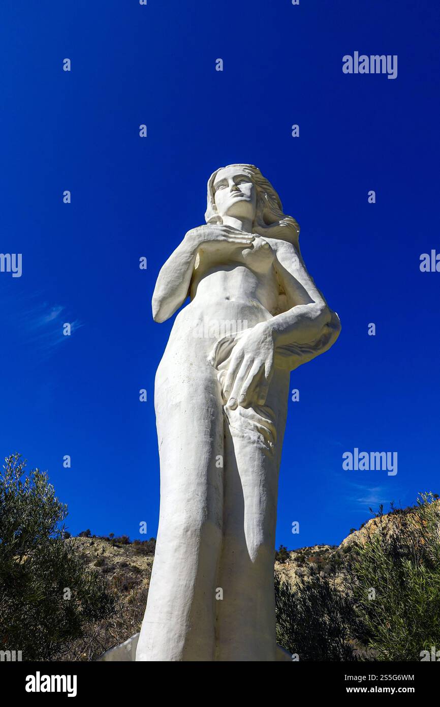 Statue of Aphrodite at Adonis Waterfall and Baths, Tourist Destination ...