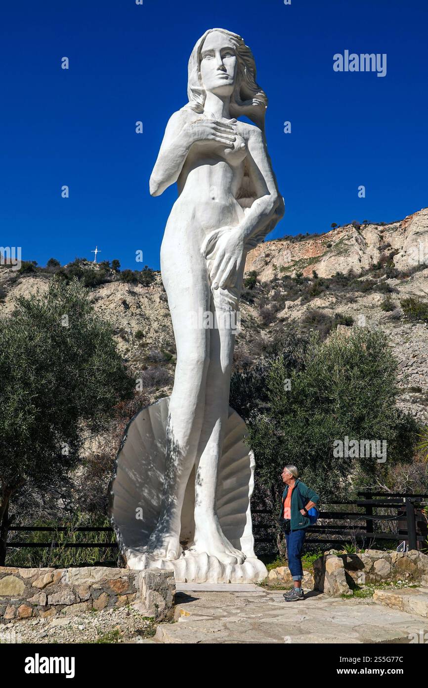 Statue Of Aphrodite At Adonis Waterfall And Baths Tourist Destination