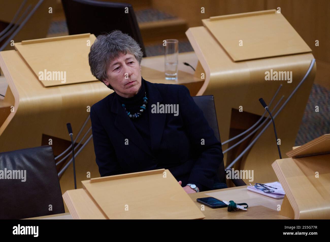 Edinburgh Scotland, UK 14 January 2025. Liz Smith MSP at the Scottish ...