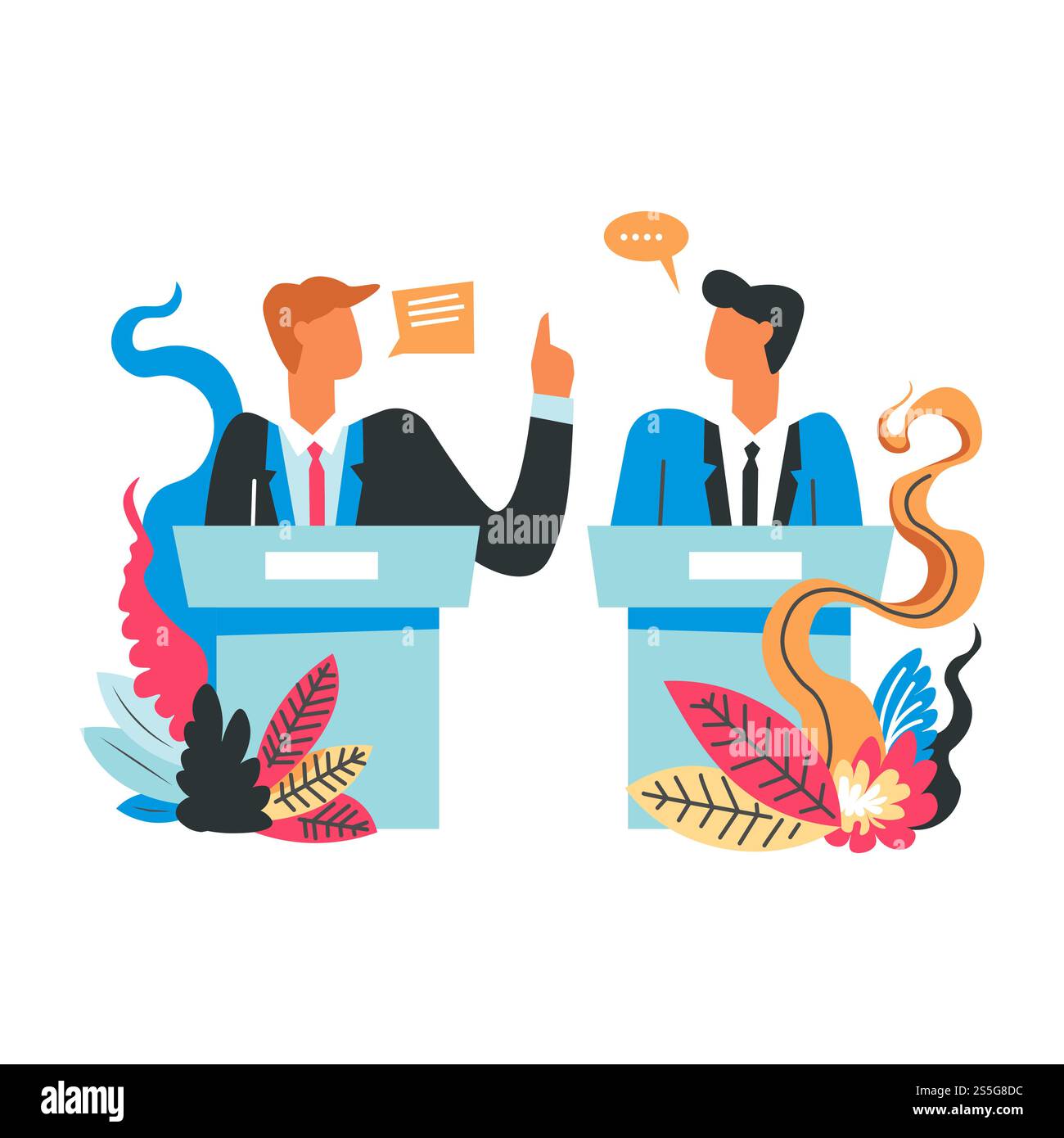 Thoughts on government Stock Vector Images - Alamy