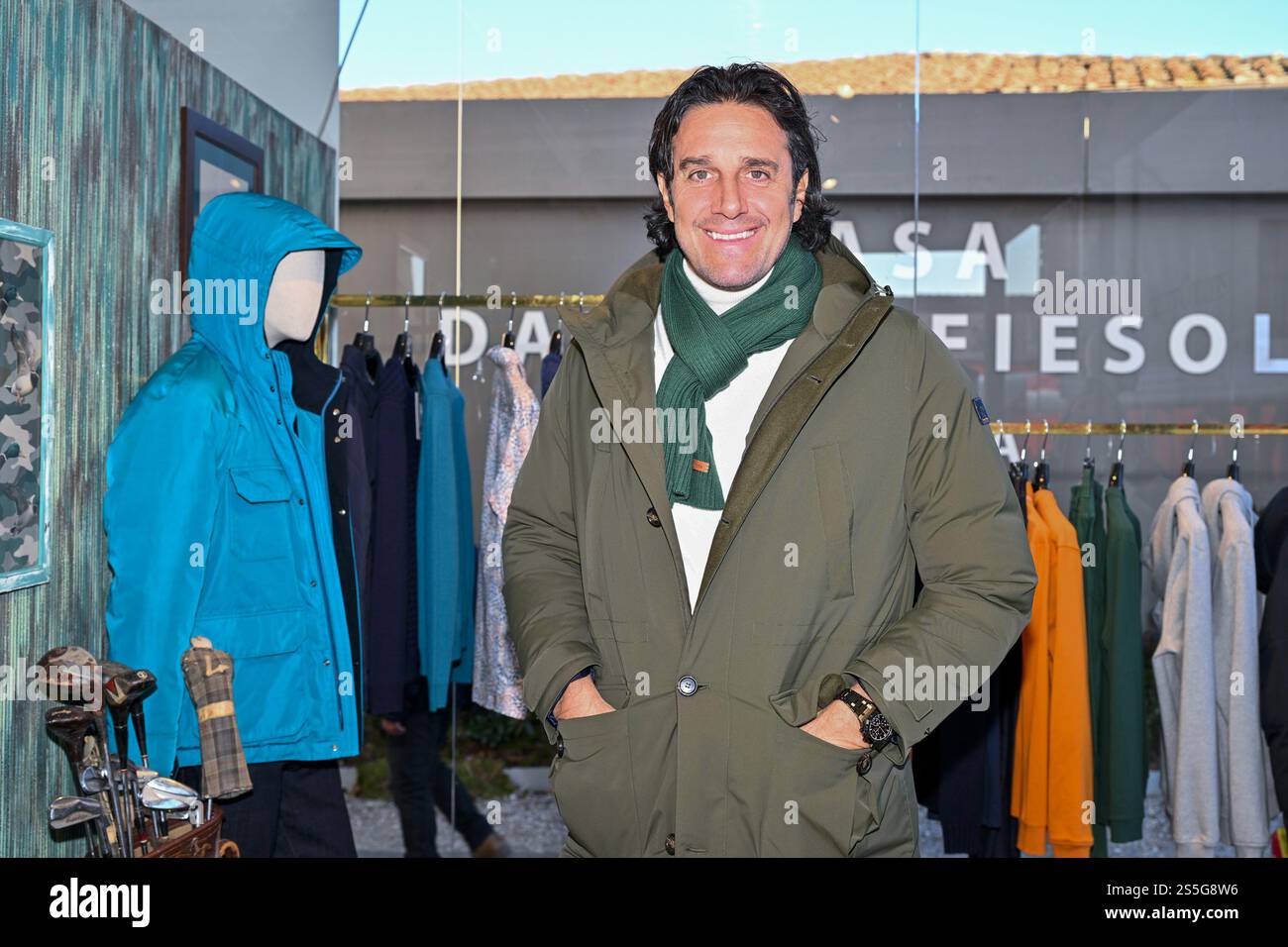 Florence, Italy. 14th Jan, 2025. Former soccer player Luca Toni at ...