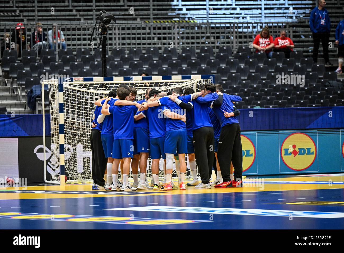 Herning, Denmark. 14th Jan, 2025. Team Italia Italy during IHF Men's ...
