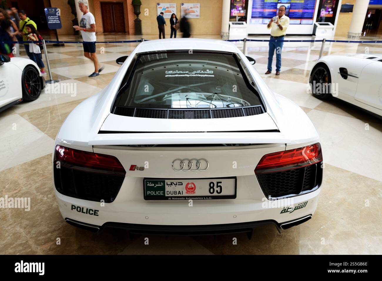 DUBAI, UAE - NOVEMBER 18: The Audi R8 of Dubai Police cars are on Dubai ...