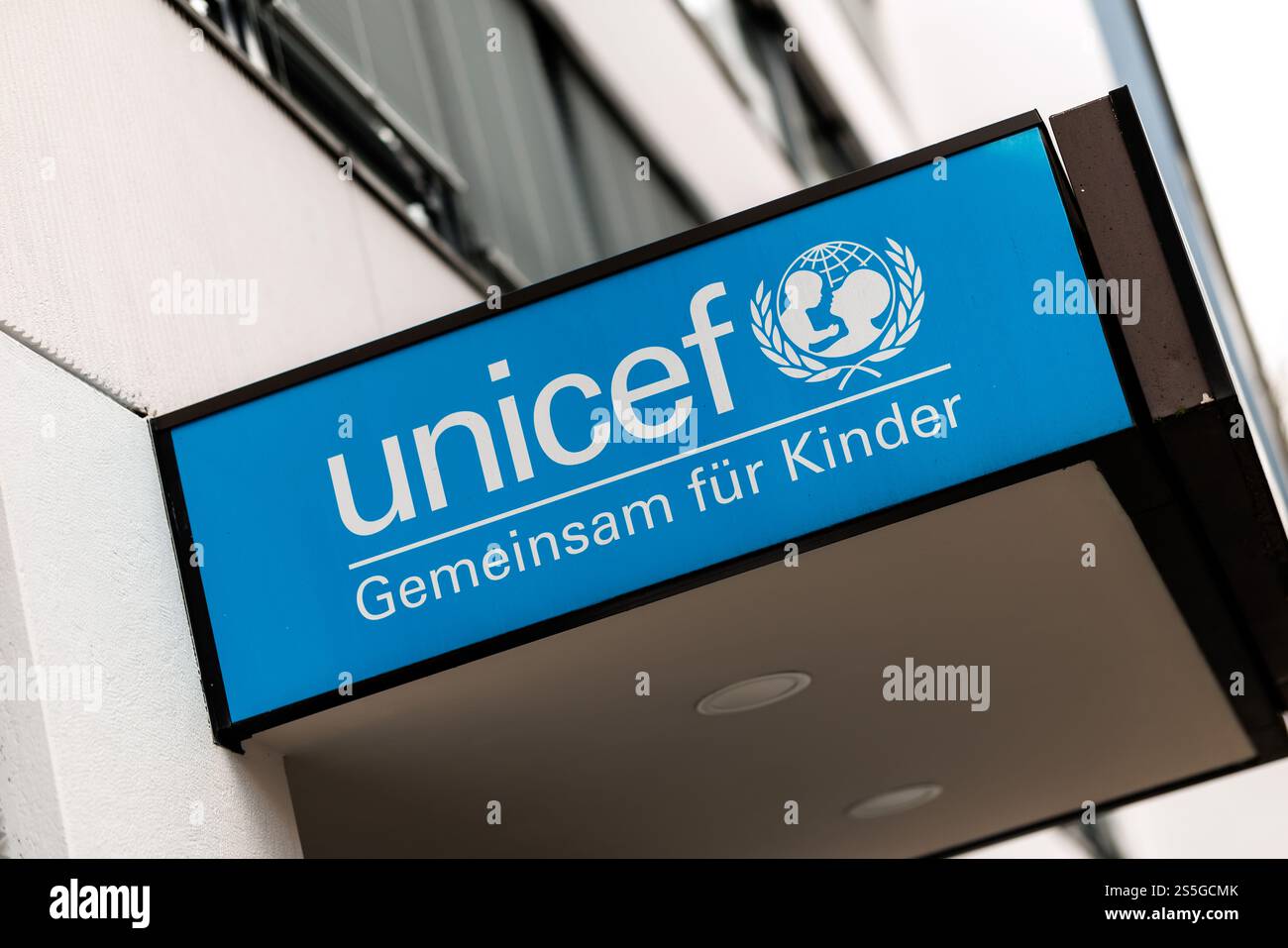 Munich, Germany. 10th Jan, 2025. The lettering "unicef - Together for ...