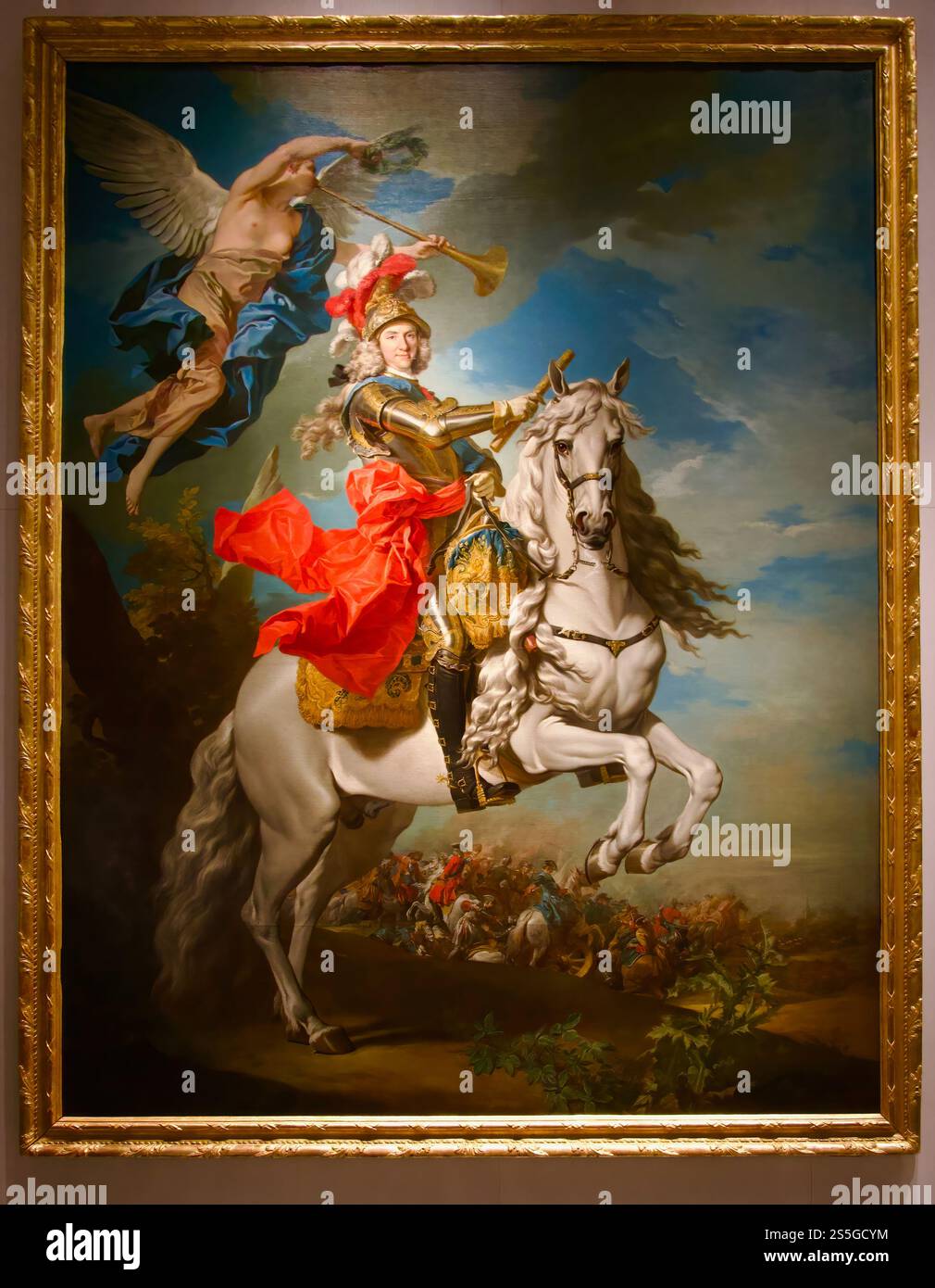 1737 oil on canvas painting Equestrian portrait of Philip V by French ...
