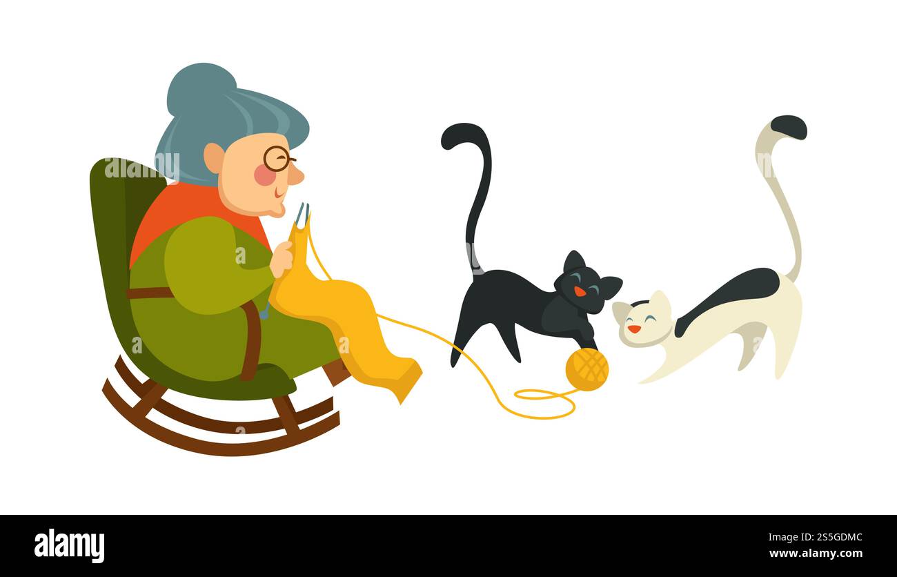 Kittens relaxation Stock Vector Images - Alamy