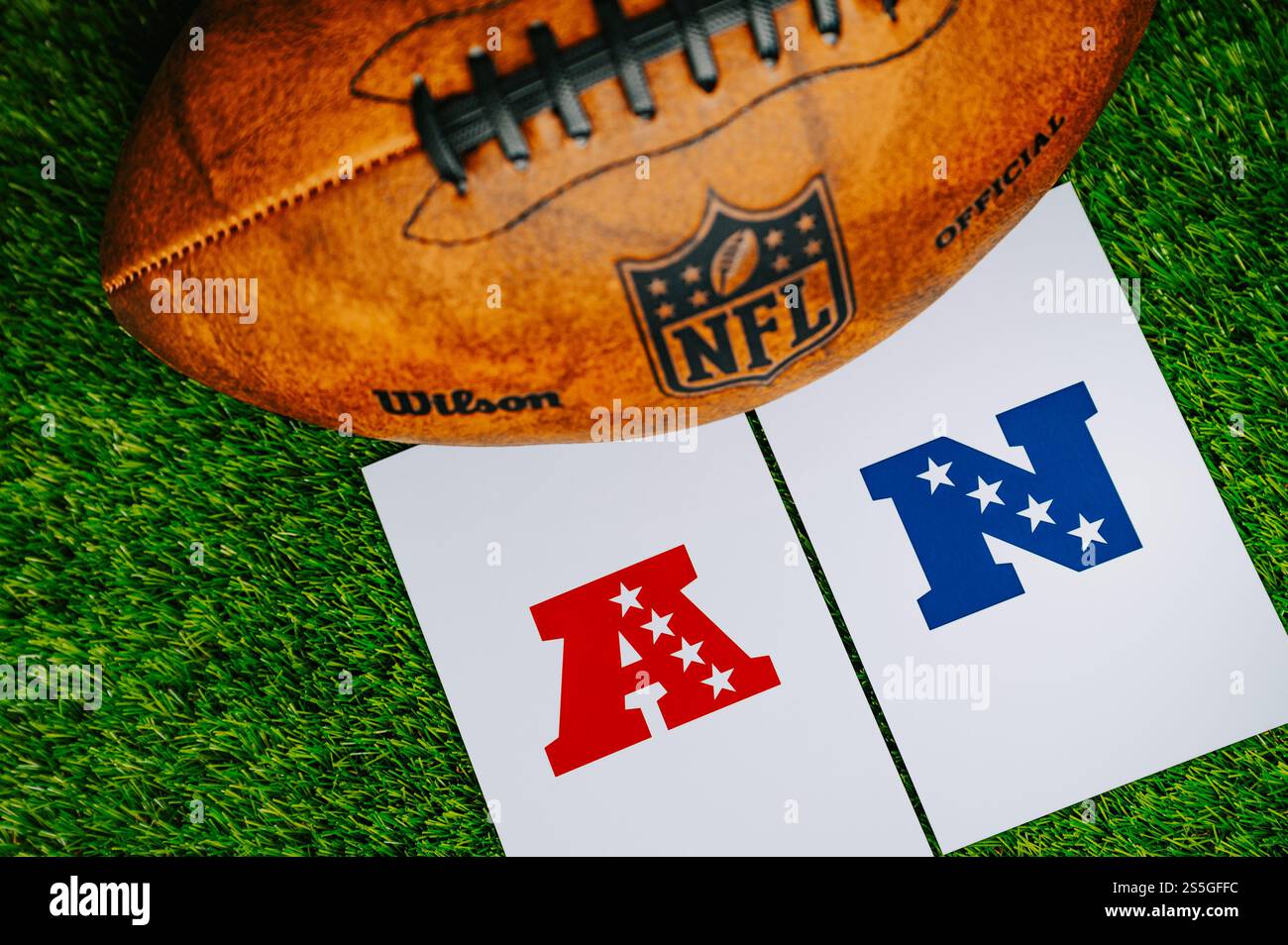 NEW YORK, JANUARY 14, 2025: AFC vs. NFC: Super Bowl Showdown in the NFL ...