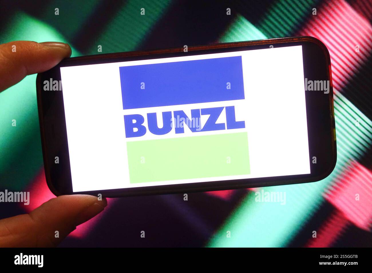 Poland. 13th Jan, 2025. In this photo illustration, the Bunzl company ...