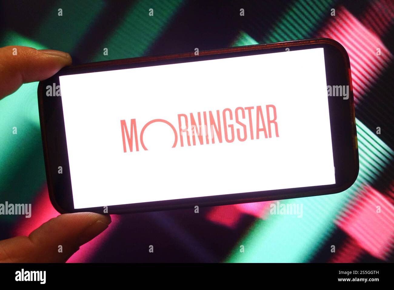 Poland. 13th Jan, 2025. In this photo illustration, the Morningstar Inc ...