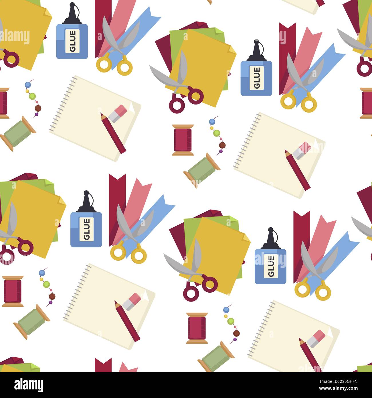 Art creation special equipment to paint and draw seamless pattern ...