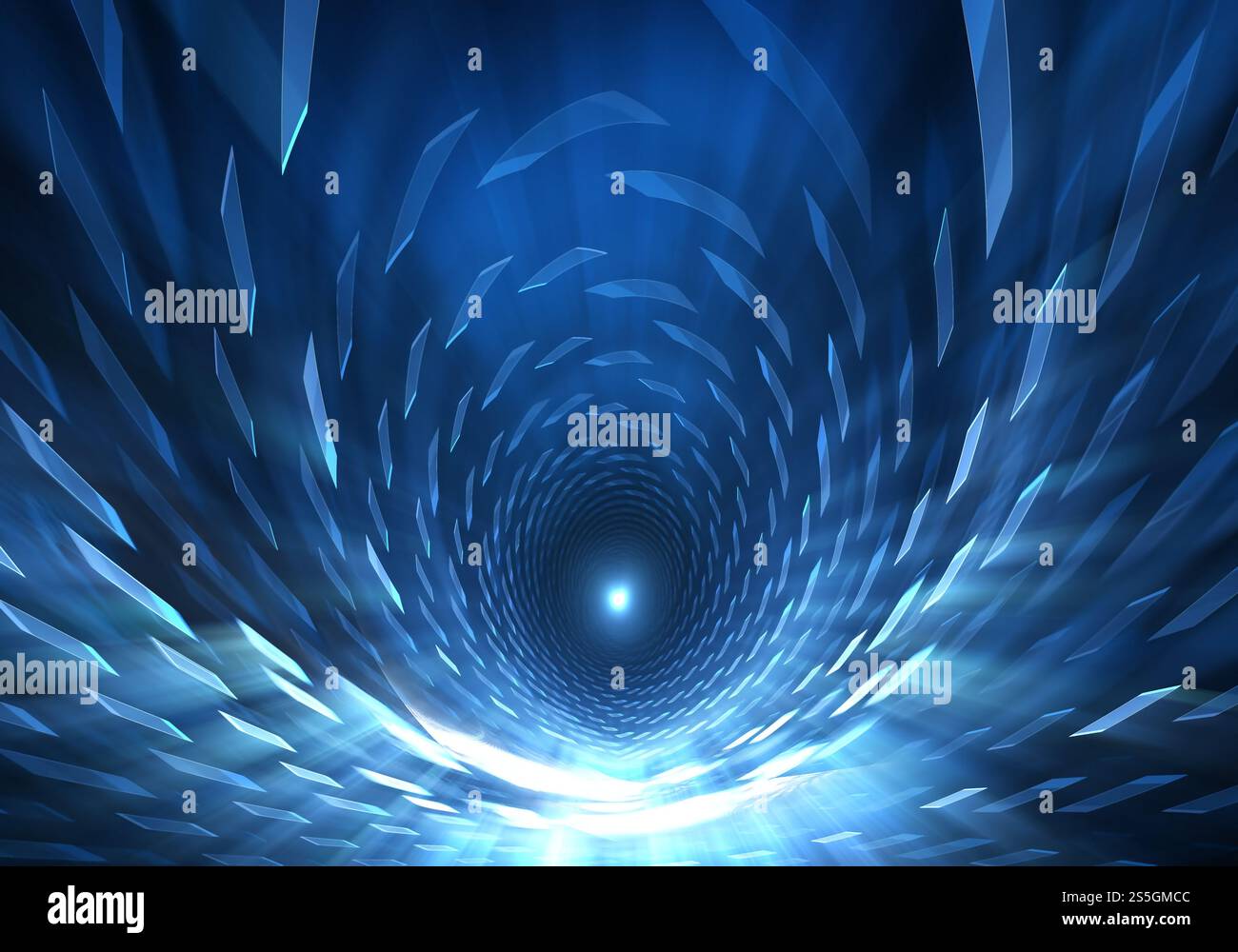 Wormhole, funnel-shaped tunnel that can connect one universe with ...